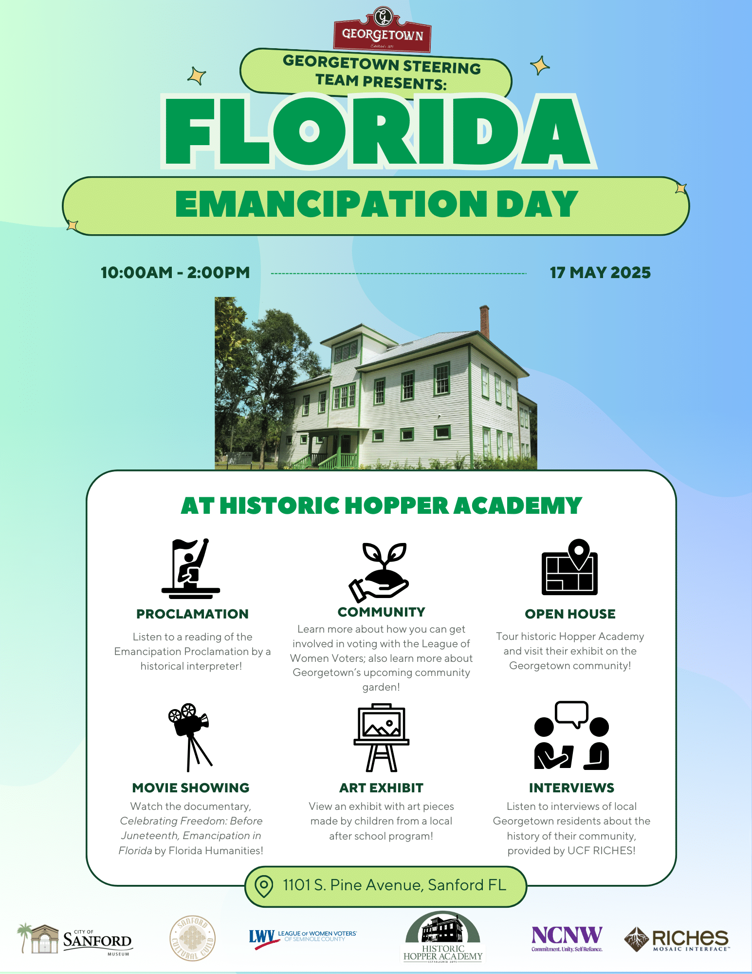 Florida Emancipation Day at Historic Hopper Academy - Sanford Main
